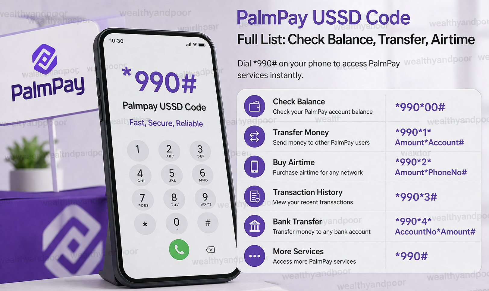PalmPay USSD Code: Full List to Check Balance, Transfer, Airtime ...